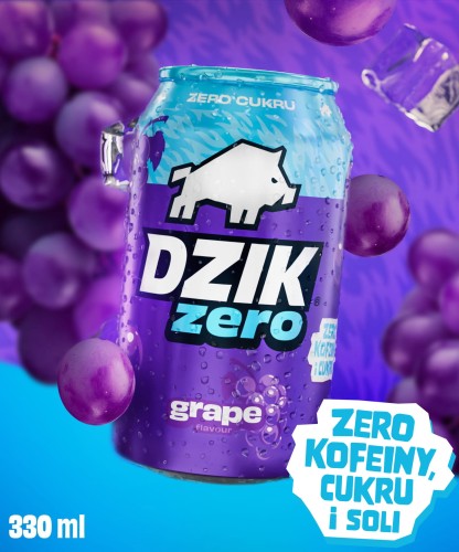 DZIK® Zero Grape - 330 ml | WK DZIK